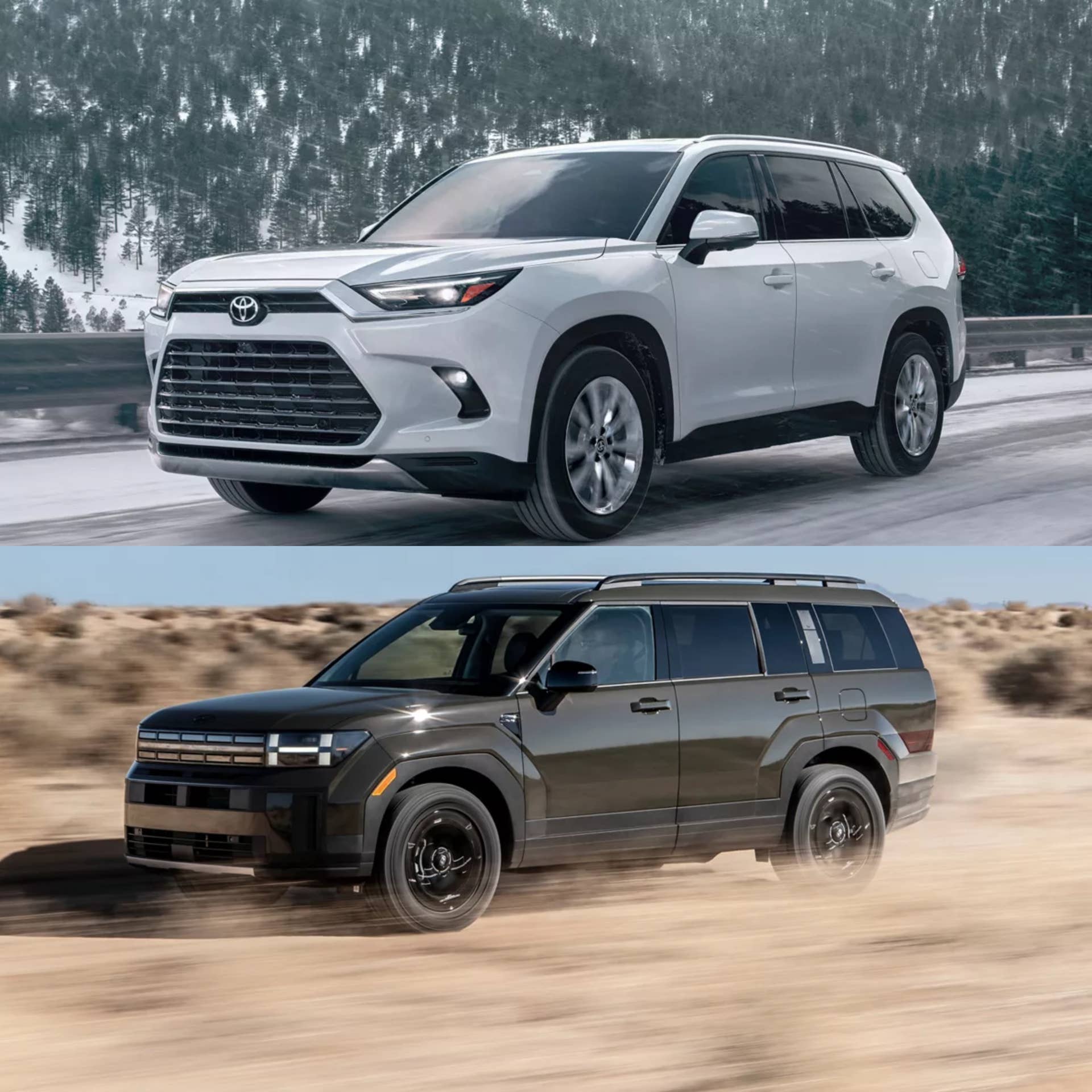 Toyota Grand Highlander Hybrid vs. Hyundai Santa Fe Hybrid: 5 Key ...